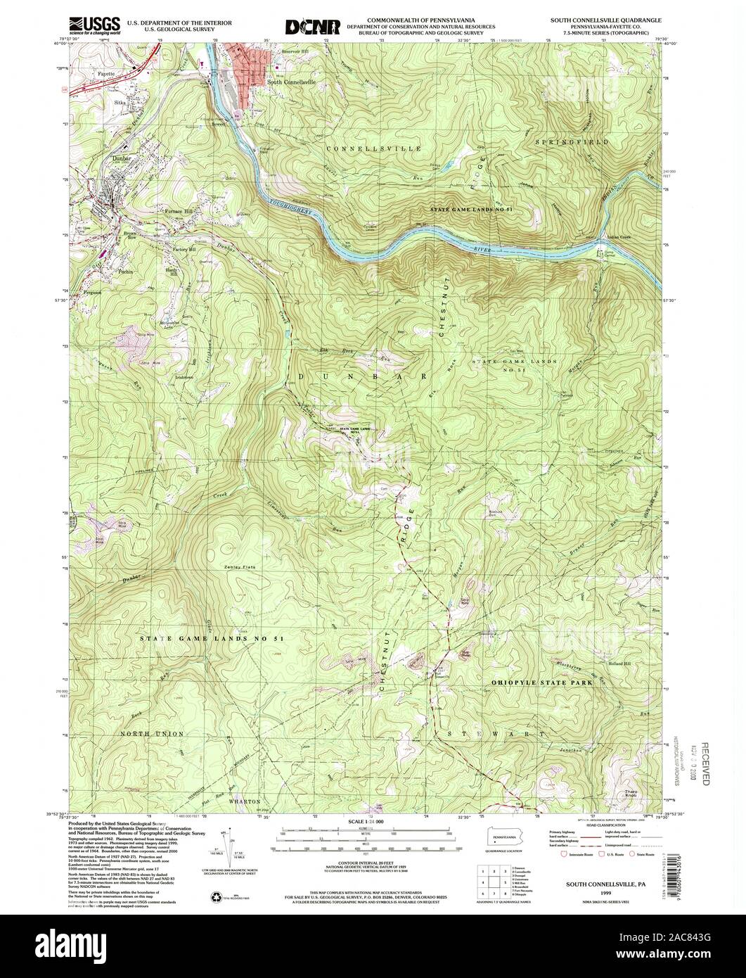 Map of connellsville hi-res stock photography and images - Alamy
