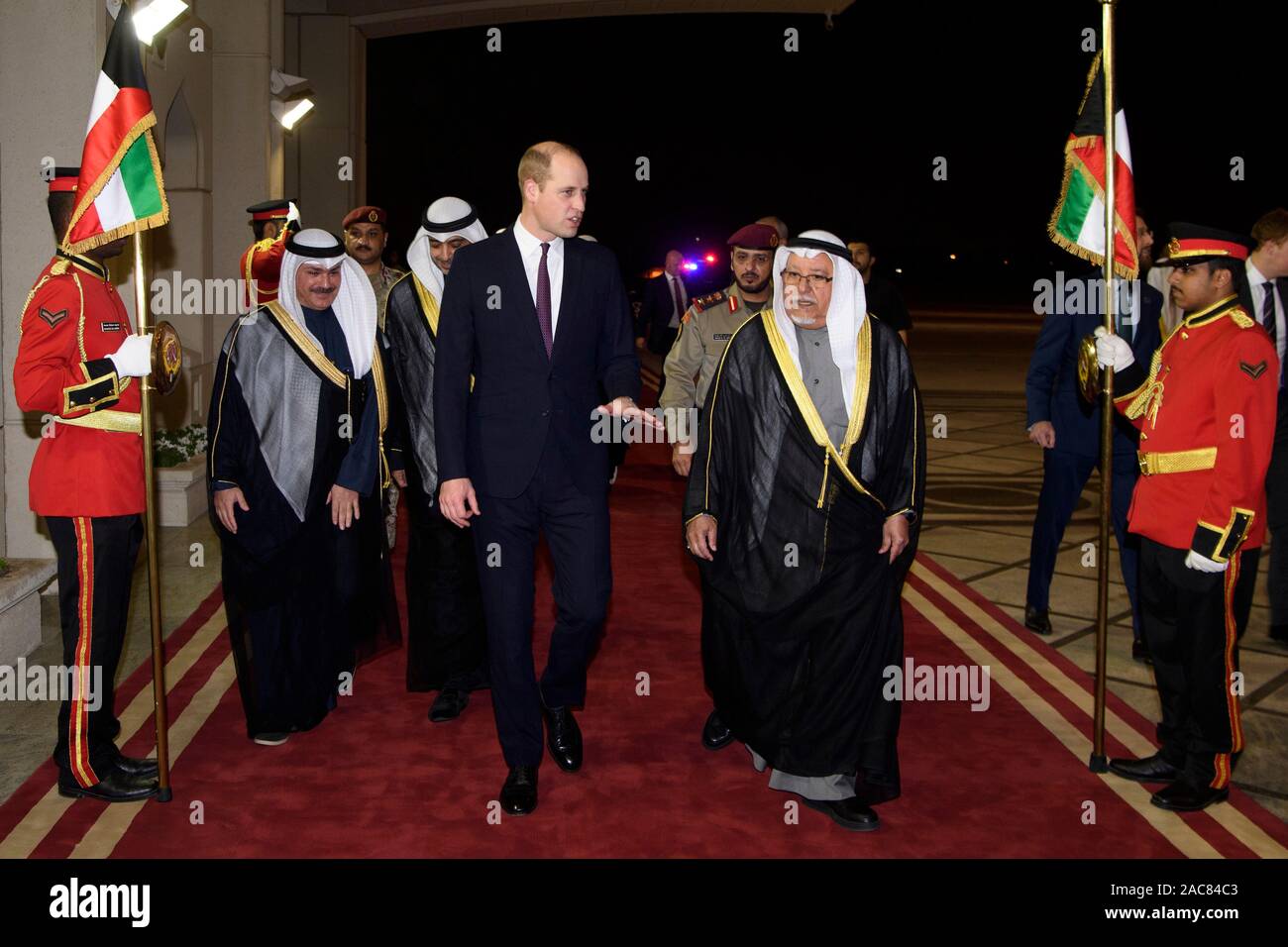 The Duke of Cambridge and Sheikh Ali Al-Jarrah Al-Sabah (right ...