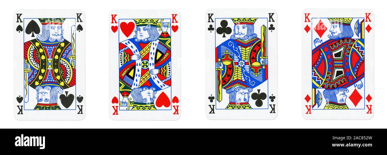 Face cards four kings playing hi-res stock photography and images - Alamy
