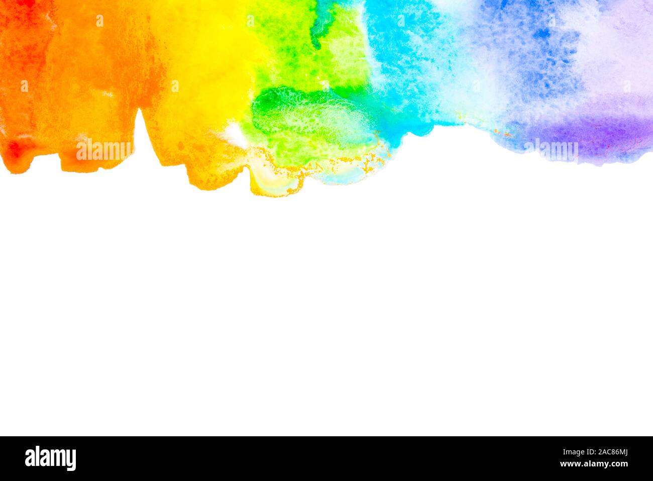Abstract watercolor rainbow background Stock Photo - Alamy