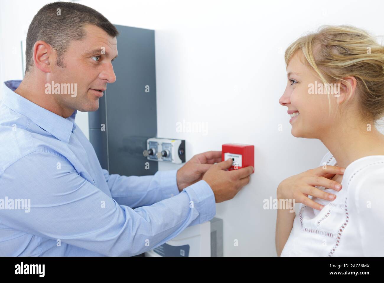 Fire evacuation office plan hi-res stock photography and images - Alamy