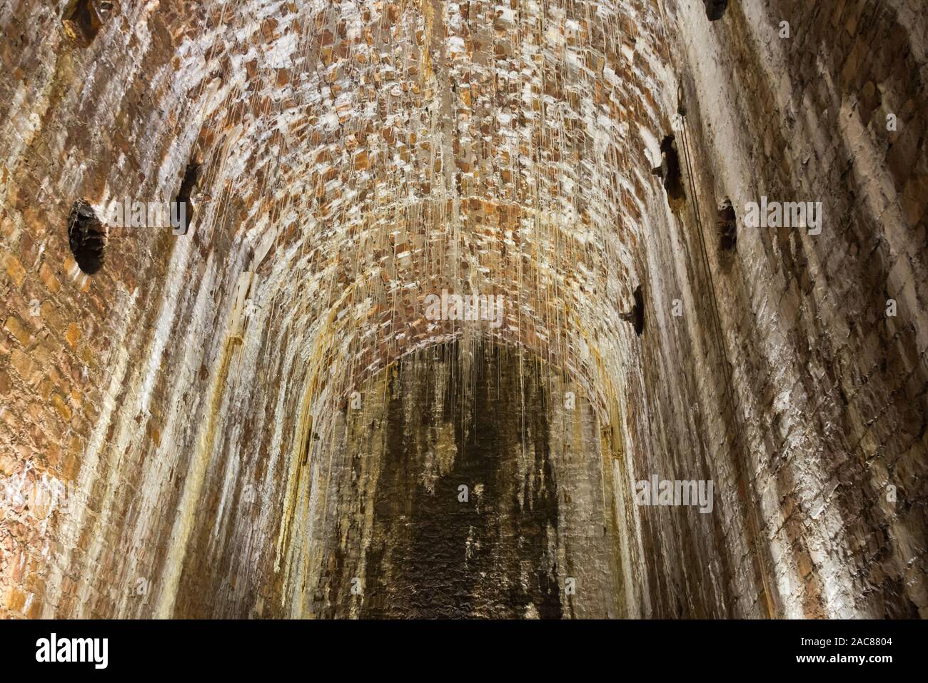 The interior of one of the vaults in the Leigh woods abutment of the ...
