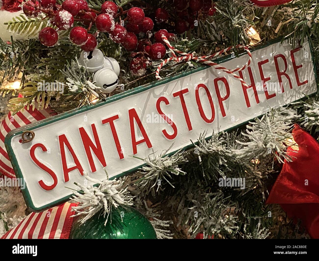 Santa claus christmas tree hi-res stock photography and images - Alamy