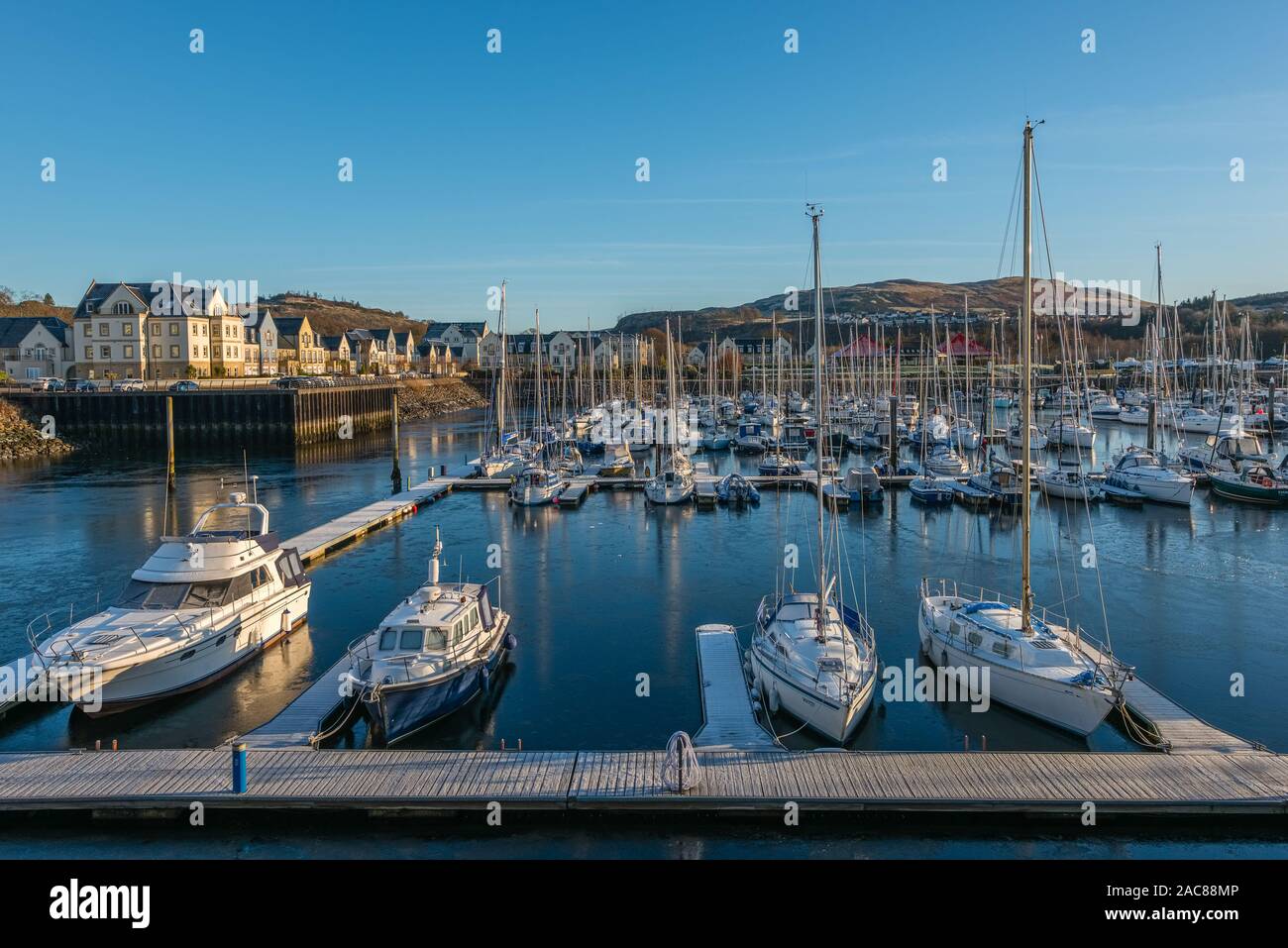 Kip Village, Inverkip, Scotland, UK - December 01, 2019: Kip Marina ...