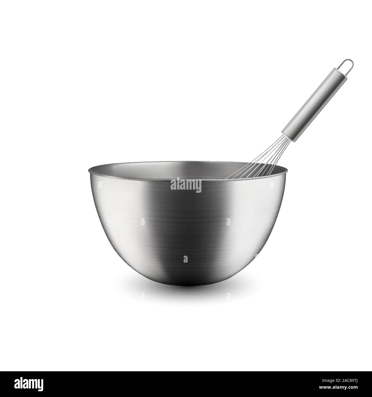 Vector 3d Realistic Steel, Chrome, Silver Metal Hemisphere Circle Bowl ...