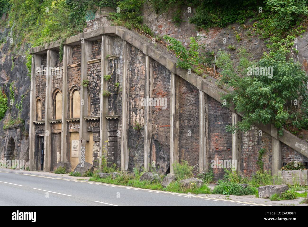 The lower station entrance to the former Victorian Clifton Rocks ...