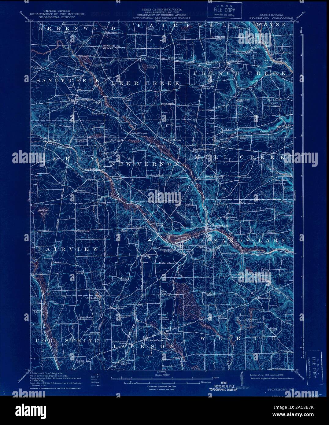 1913 pennsylvania map hi-res stock photography and images - Alamy