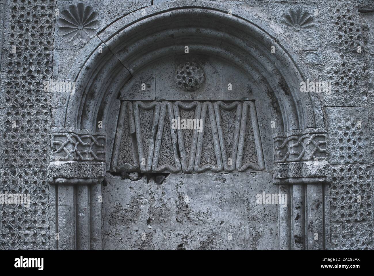 Stone sculpture on Armenian old monastery doorway Stock Photo - Alamy
