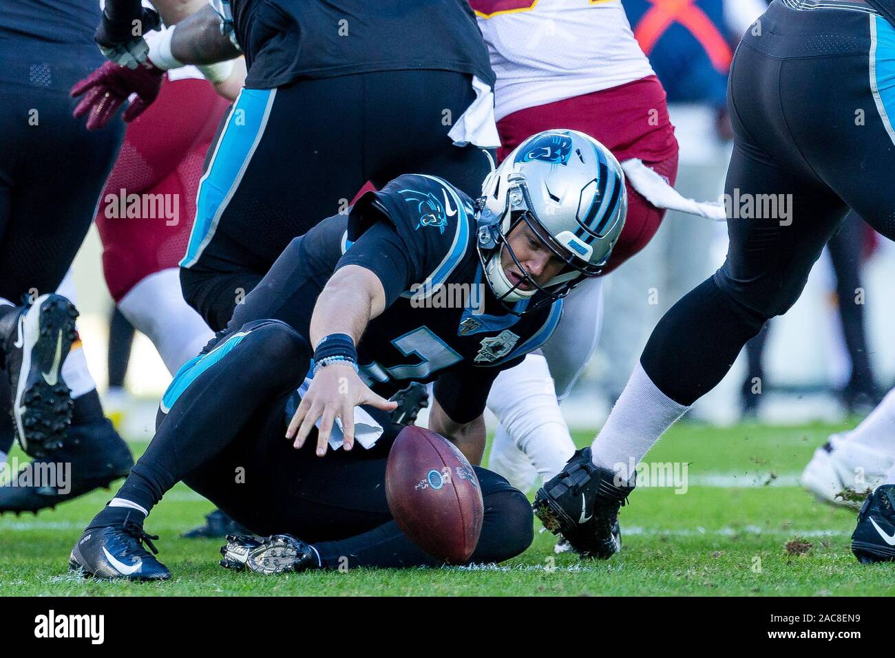 Charlotte, NC, USA. 1st Dec, 2019. Carolina Panthers quarterback Kyle ...