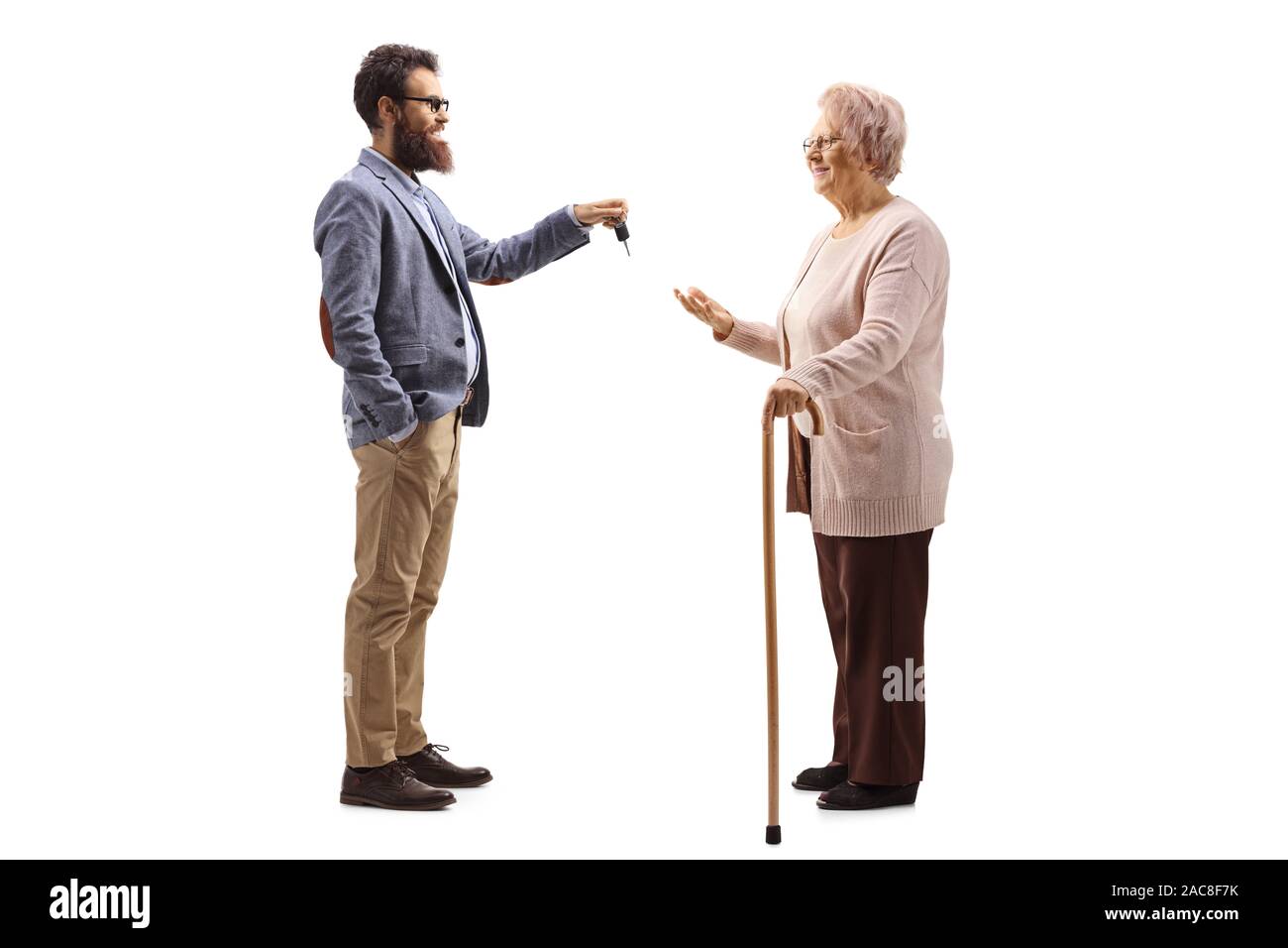Man walking to car with keys hi-res stock photography and images - Alamy