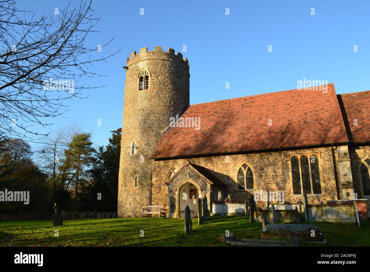 St Gregory's Church, Pentlow near Cavendish on the Essex and Suffolk ...