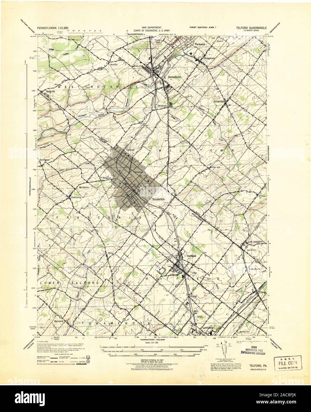 Map of telford hi-res stock photography and images - Alamy