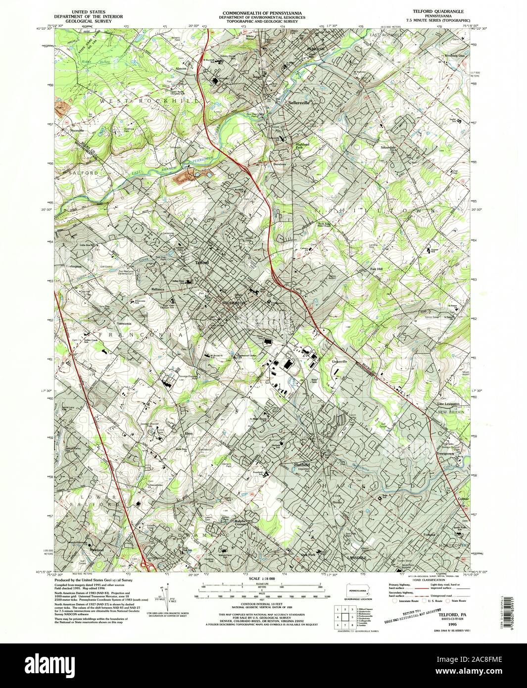Map of telford hi-res stock photography and images - Alamy