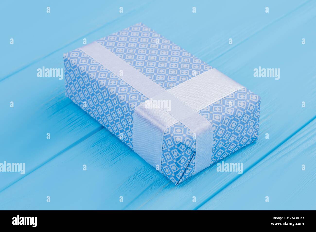 Patterned blue ribbon hi-res stock photography and images - Alamy