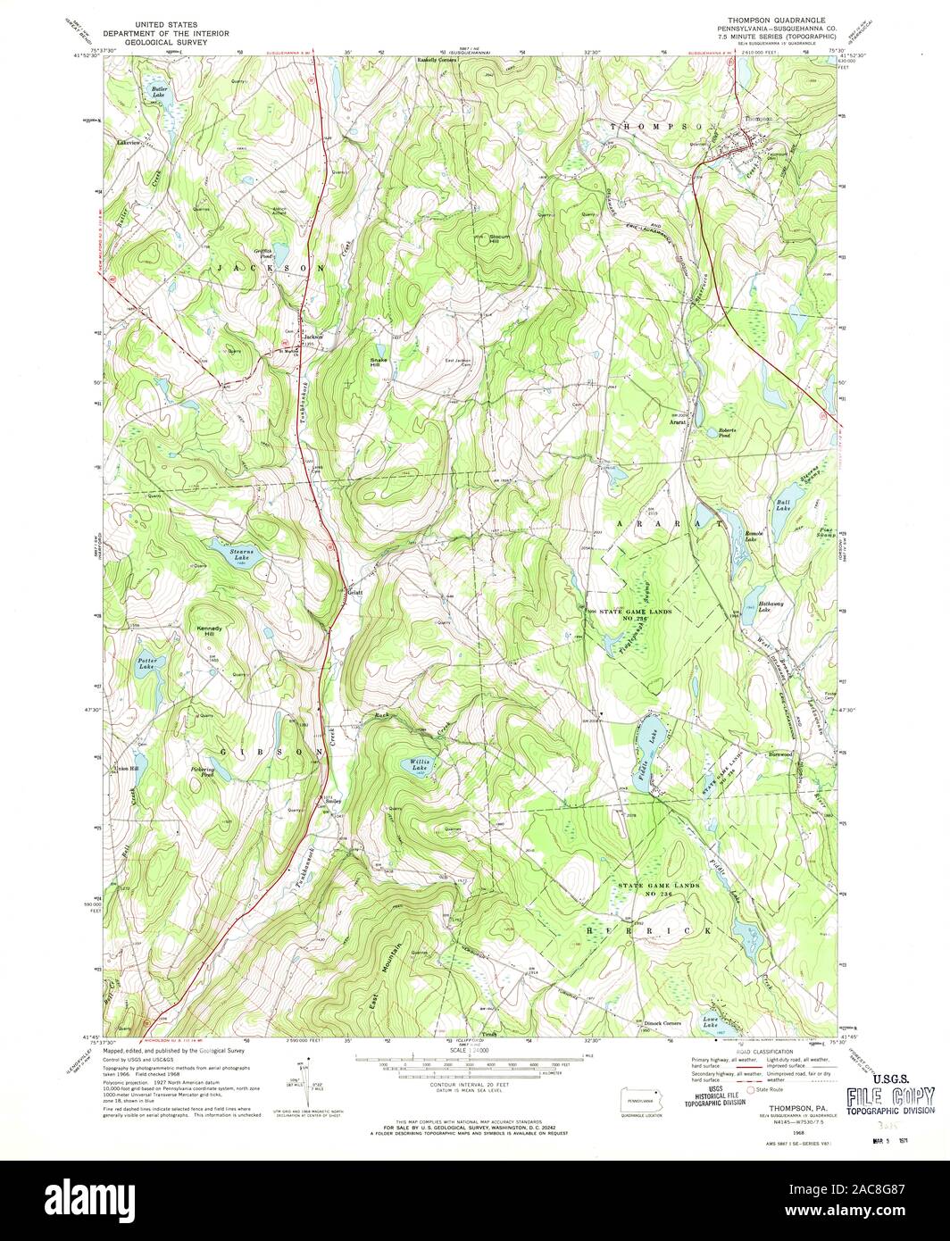 Thompson map Cut Out Stock Images & Pictures - Alamy