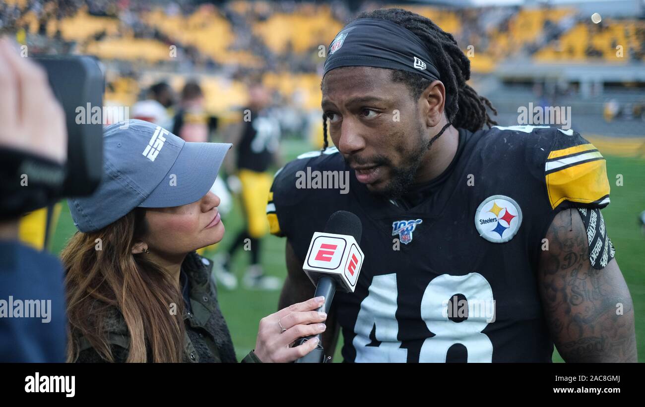 Pittsburgh, PA, USA. 1st Dec, 2019. Bud Dupree #48 during the ...