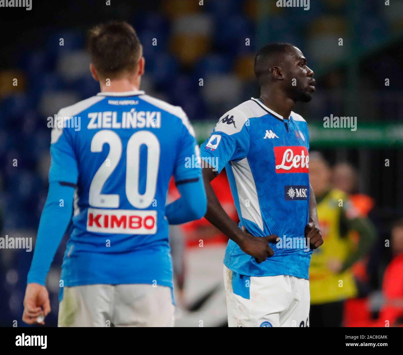 Naples, Italy. 1st Dec, 2019. during the Italian Serie A soccer match ...