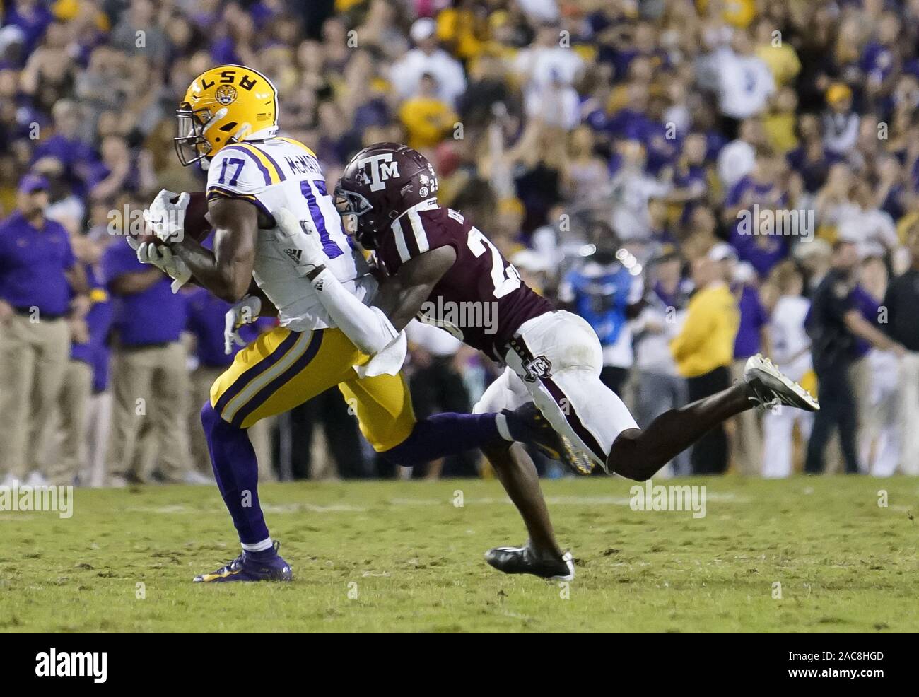 November 30, 2019: November 30, 2019- Baton Rouge, LA, USA: LSU WR ...