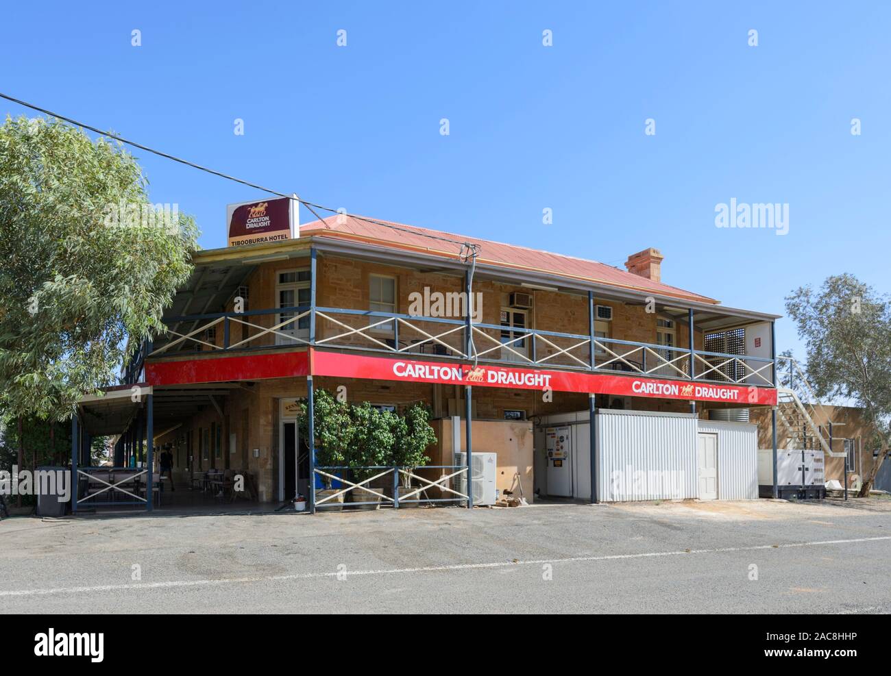 The old bush pub 'The Tibooburra Hotel' in the remote Outback town of ...
