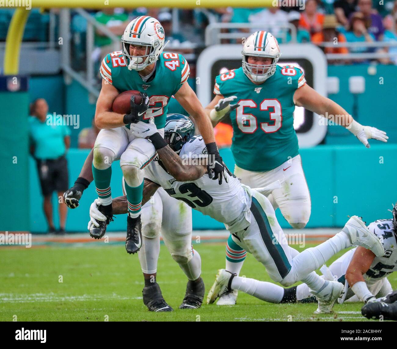 Miami Gardens, Florida, USA. 1st Dec, 2019. Miami Dolphins running back ...