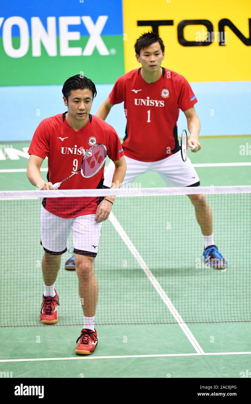 Komazawa Gymnasium, Tokyo, Japan. 1st Dec, 2019. Hiroyuki Endo & Yuta ...