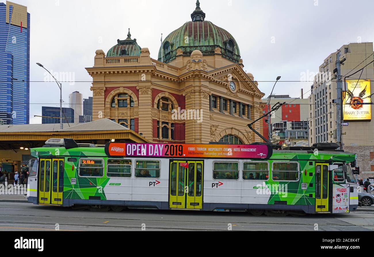 Melbourne city tram network hi-res stock photography and images - Alamy