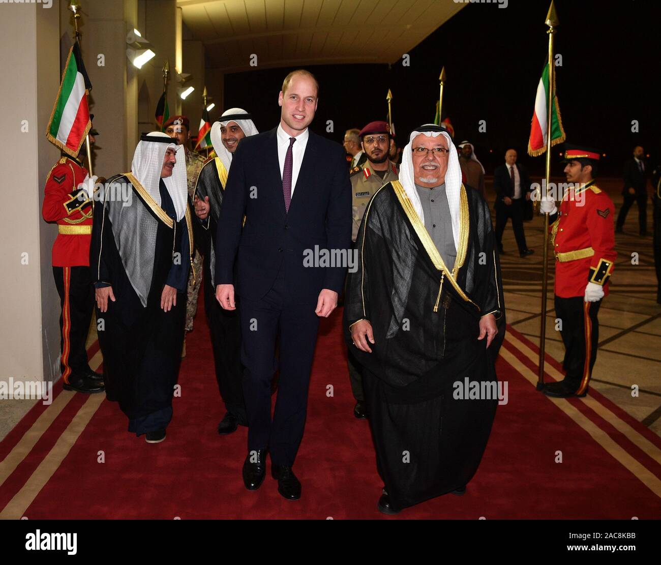 The Duke of Cambridge and Sheikh Ali Al-Jarrah Al-Sabah (right ...