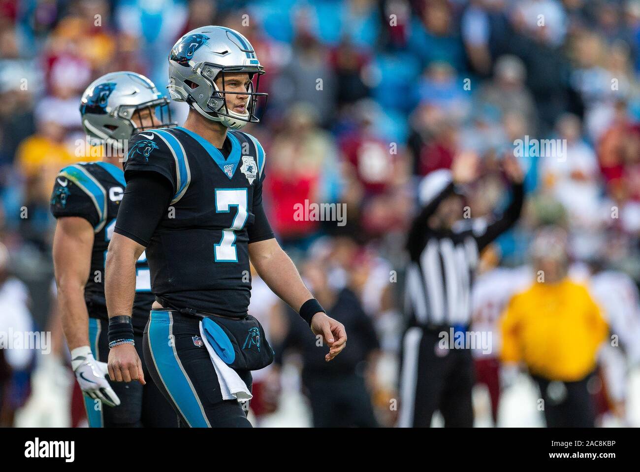Charlotte, NC, USA. 1st Dec, 2019. Carolina Panthers quarterback Kyle ...