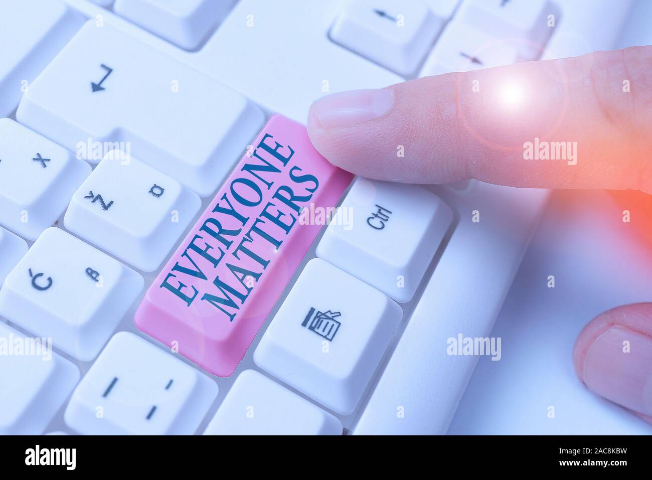 Handwriting text writing Everyone Matters. Conceptual photo everything ...