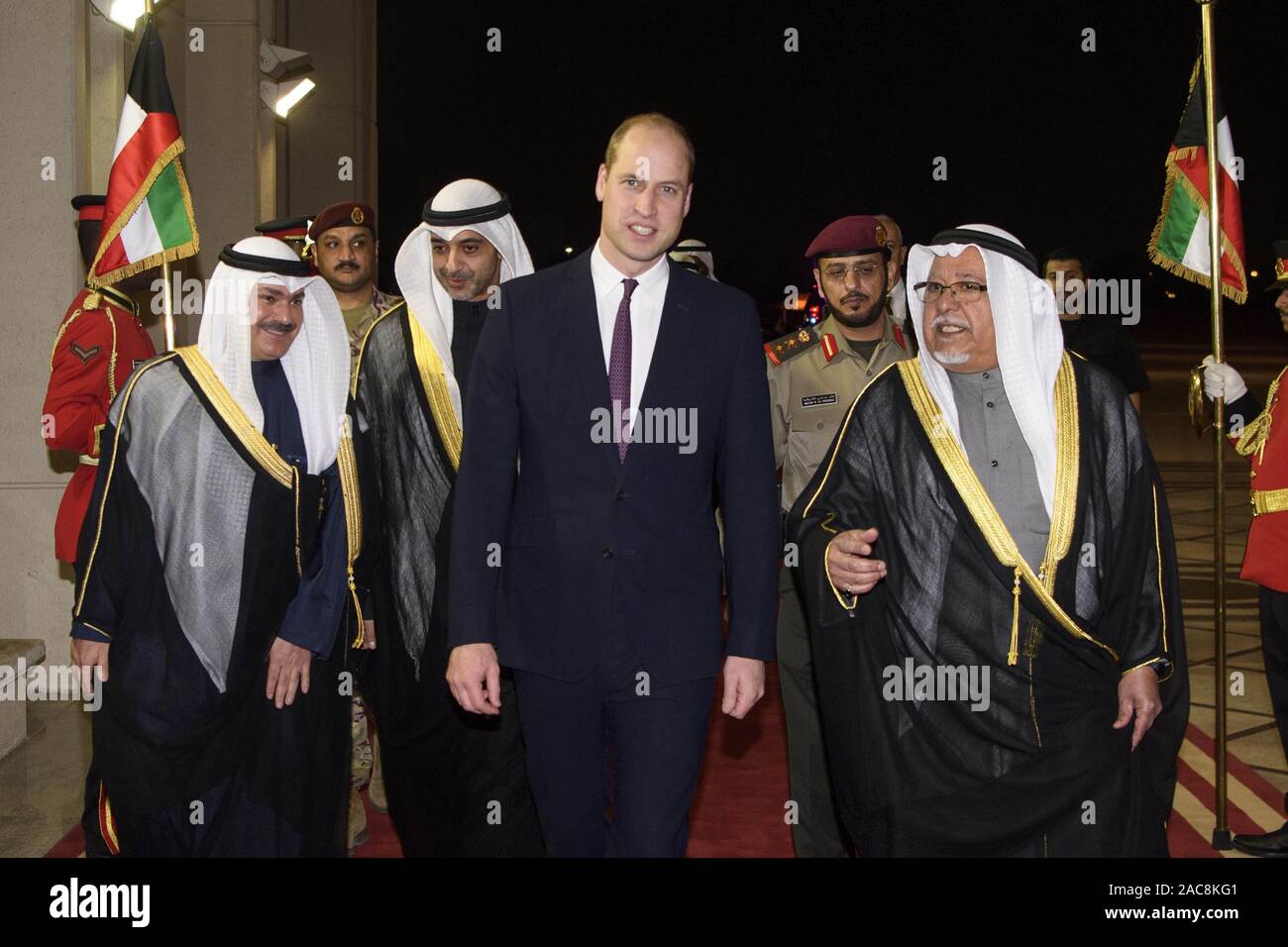 The Duke of Cambridge and Sheikh Ali Al-Jarrah Al-Sabah (right ...