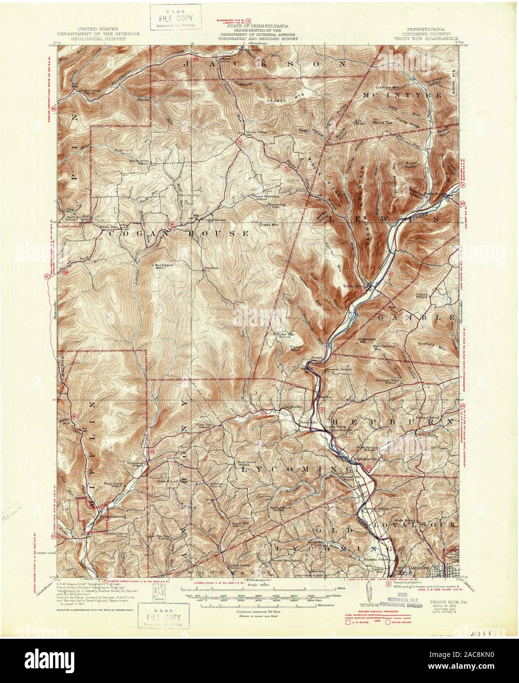 Trout run map hi-res stock photography and images - Alamy