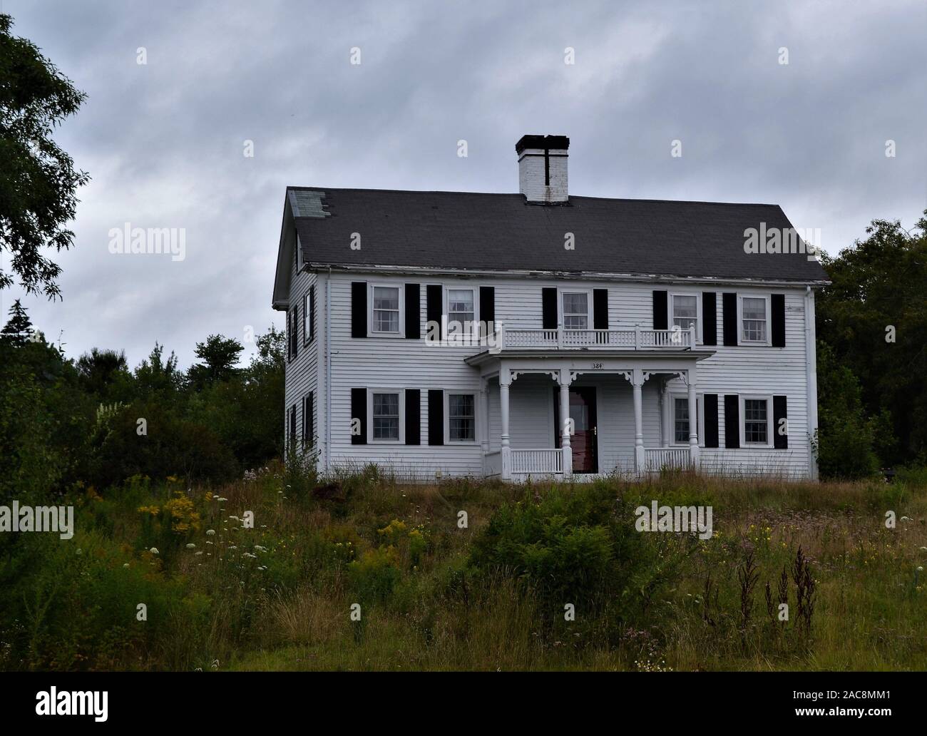 Typical New England architecture Stock Photo - Alamy