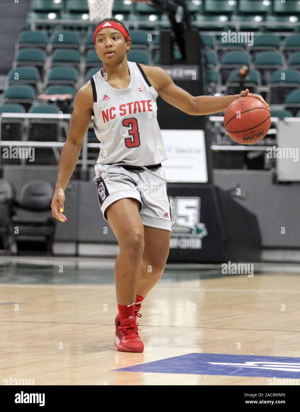 December 1, 2019 - NC State Wolfpack guard Kai Crutchfield #3 during a ...
