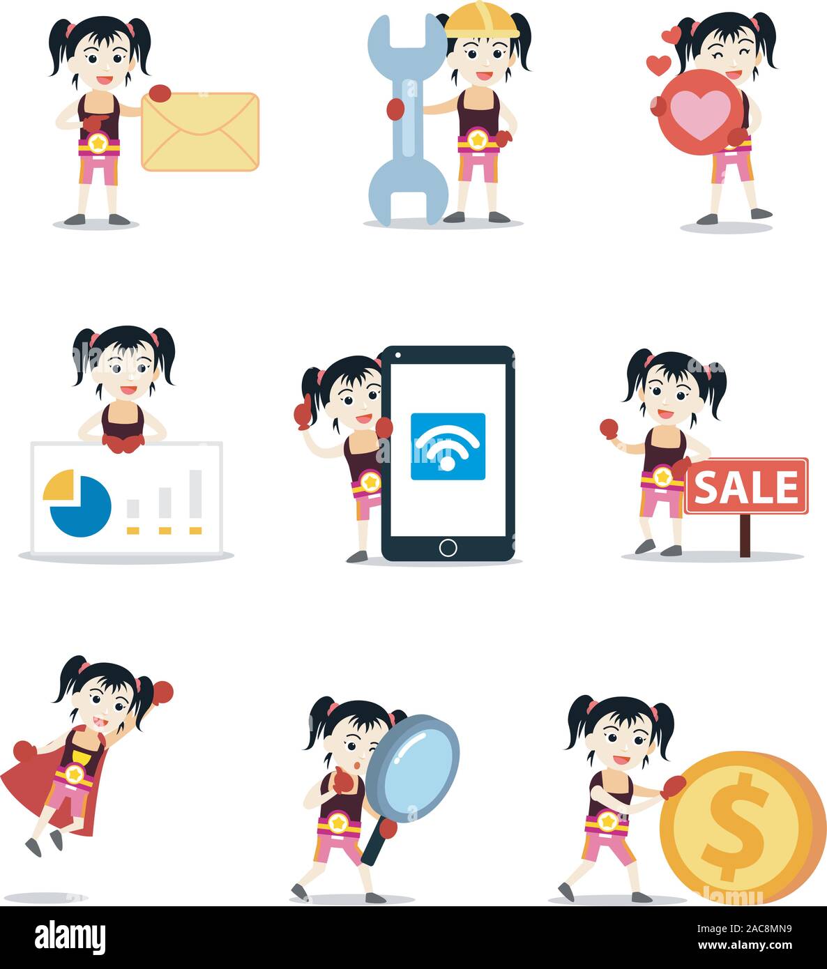 Female sports champion Cut Out Stock Images & Pictures - Alamy