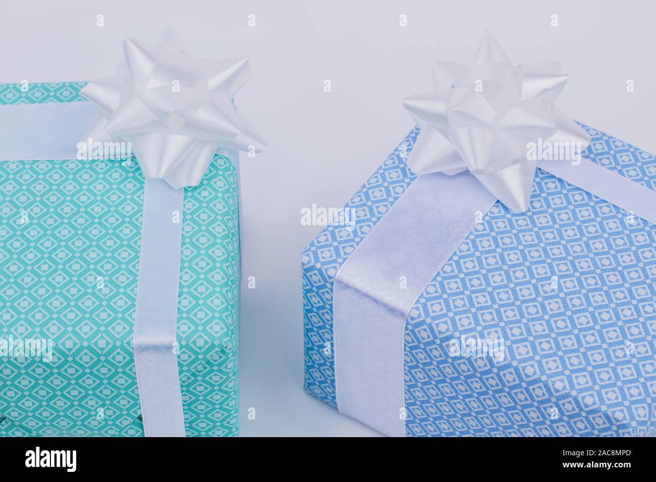 Elegant turquoise gift box hi-res stock photography and images - Alamy