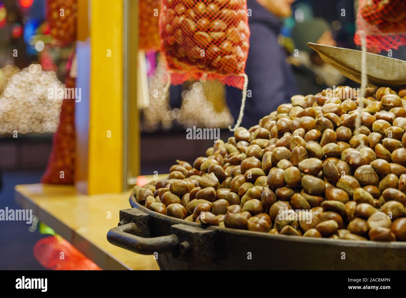 Traditional roast chestnut stall hi-res stock photography and images ...
