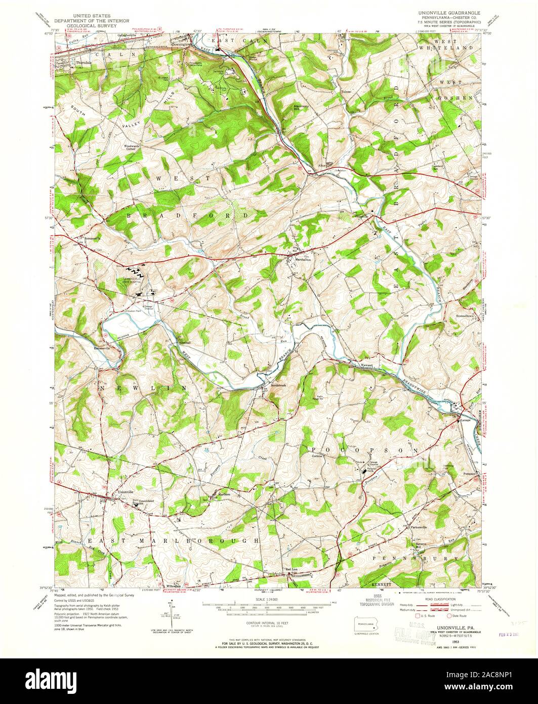 Map of unionville hi-res stock photography and images - Alamy