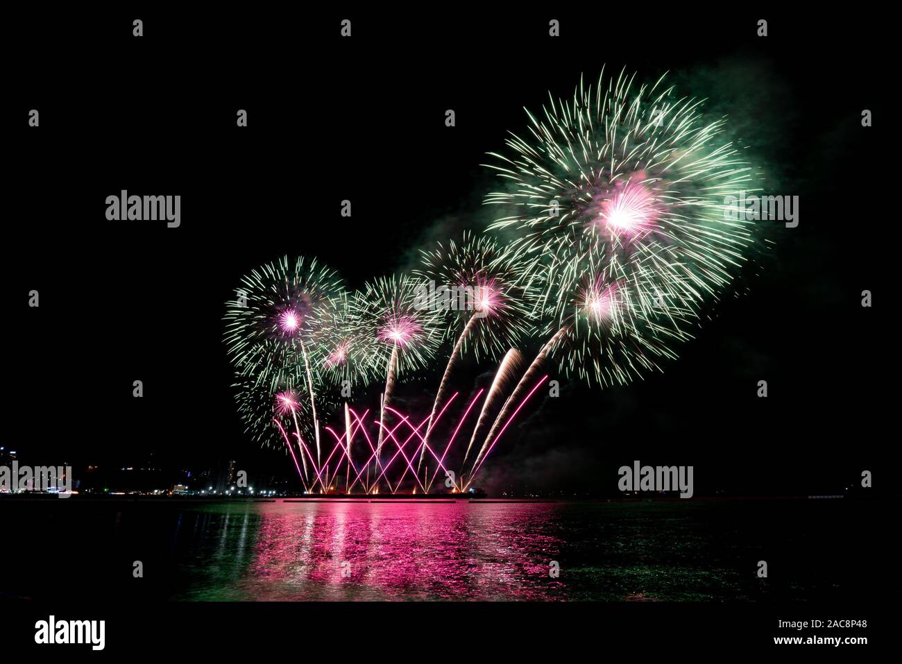 Fireworks light up the sky with dazzling display Stock Photo - Alamy