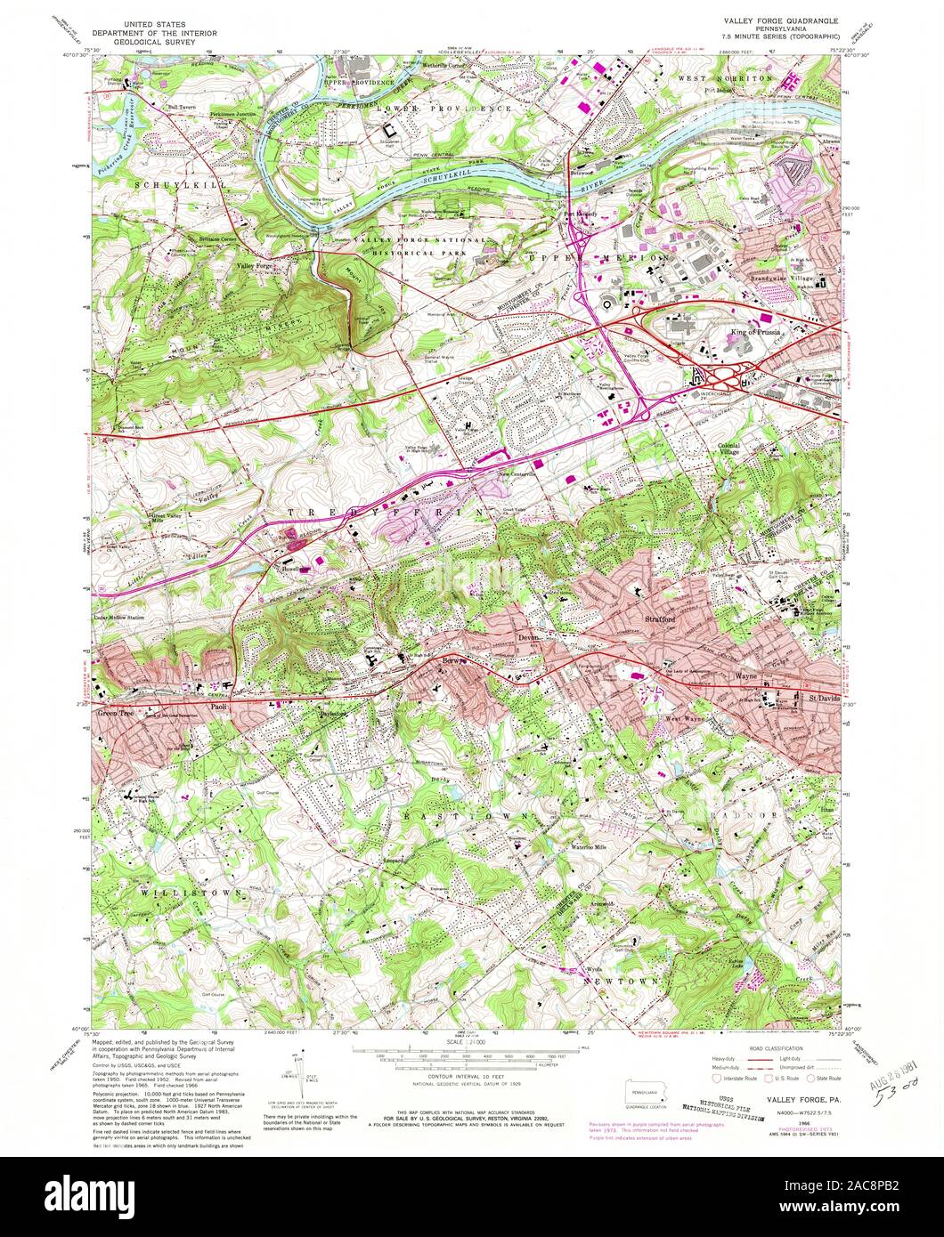 Map of valley forge hi-res stock photography and images - Alamy