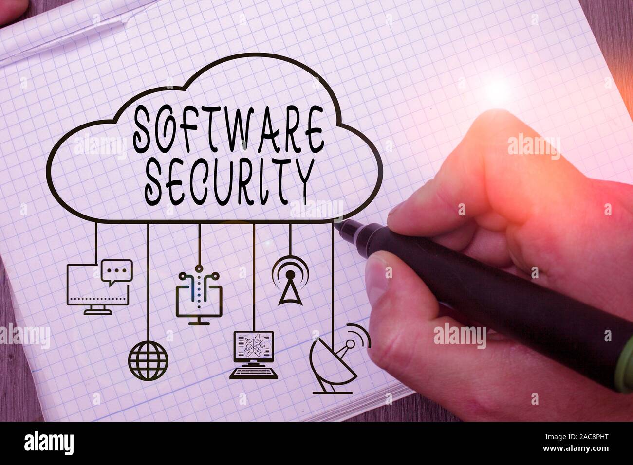 Word writing text Software Security. Business photo showcasing ...