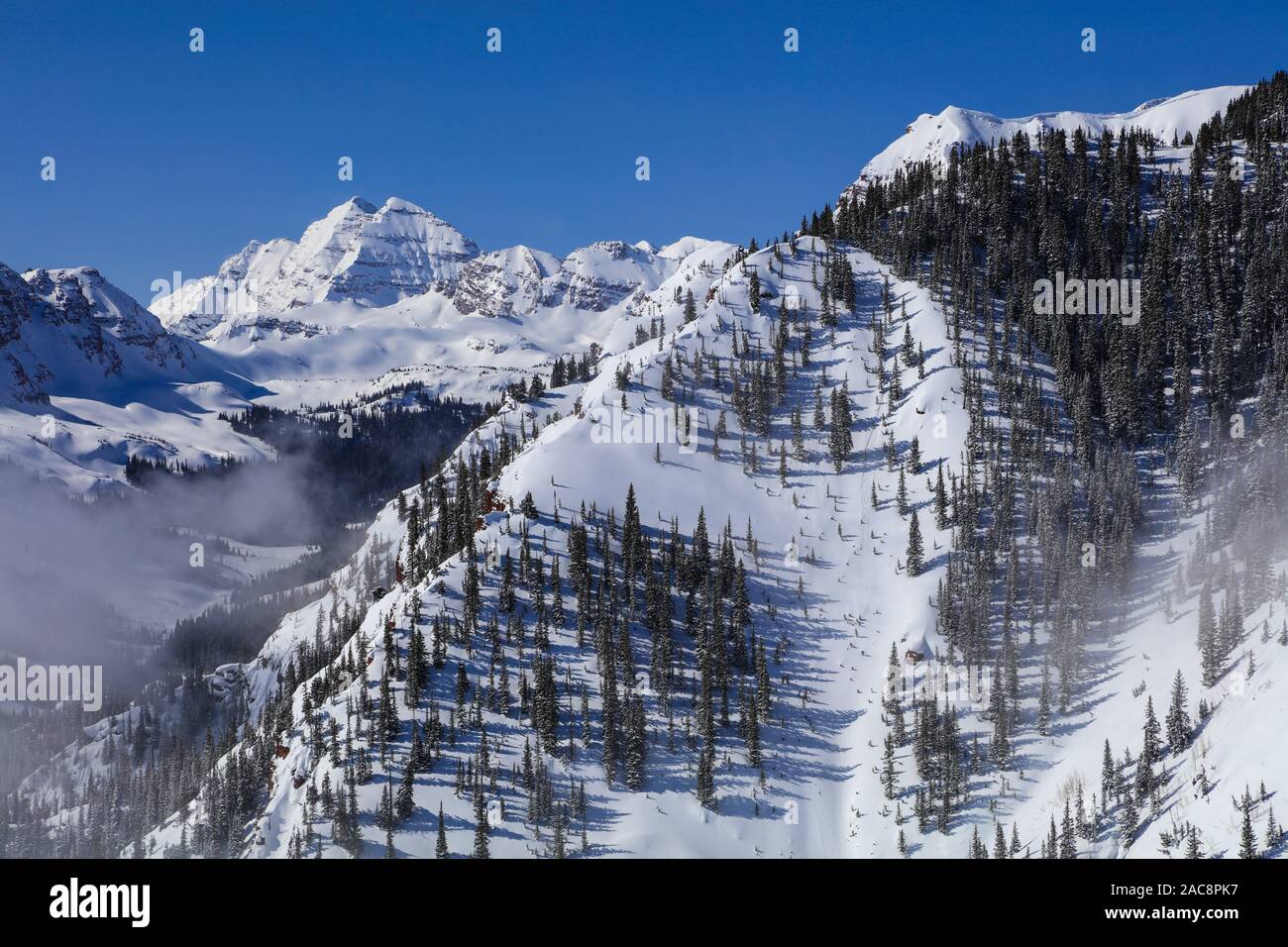 Aspen maroon bells winter hi-res stock photography and images - Alamy
