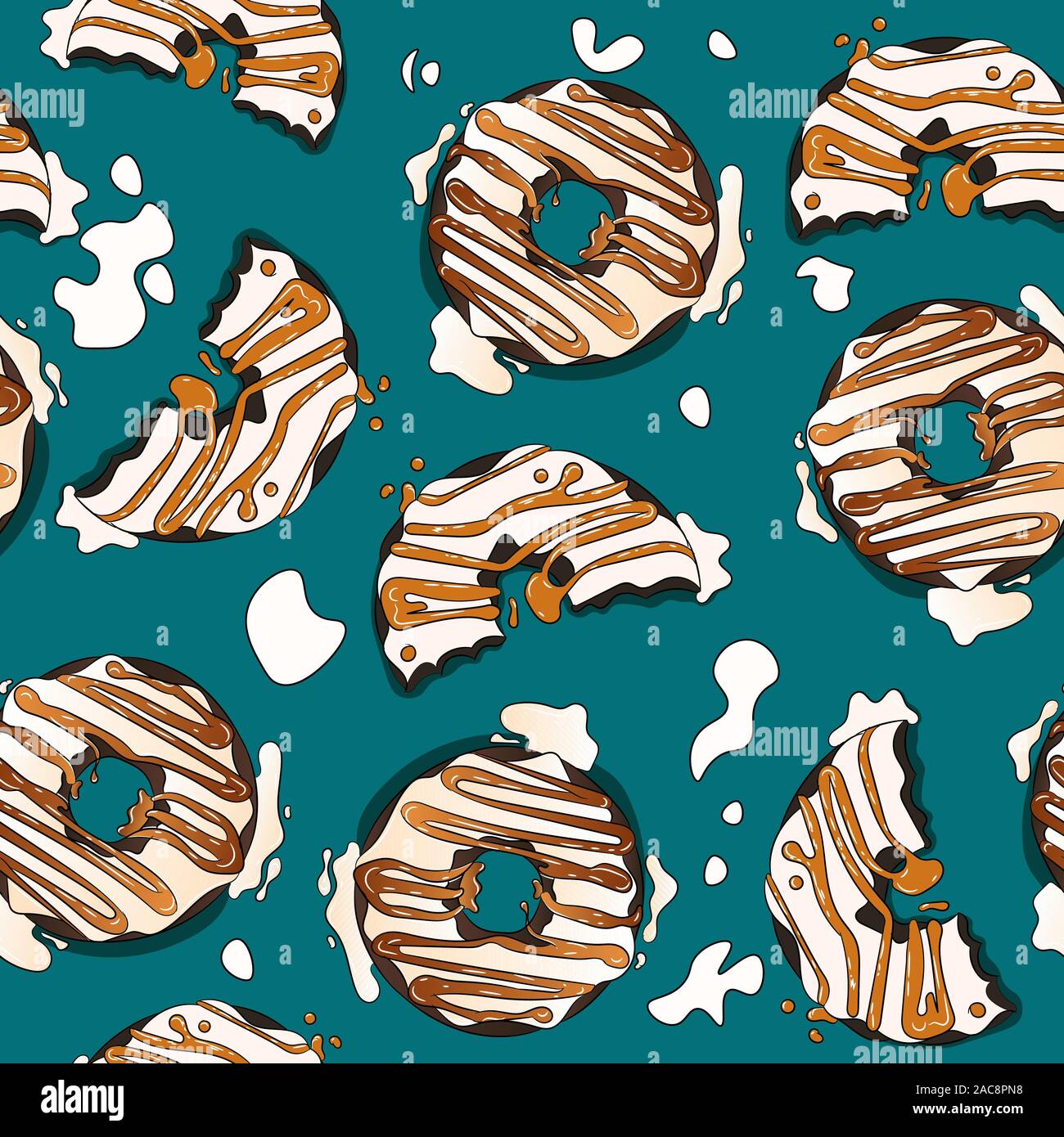 Sweets candies seamless pattern Stock Vector Images - Alamy