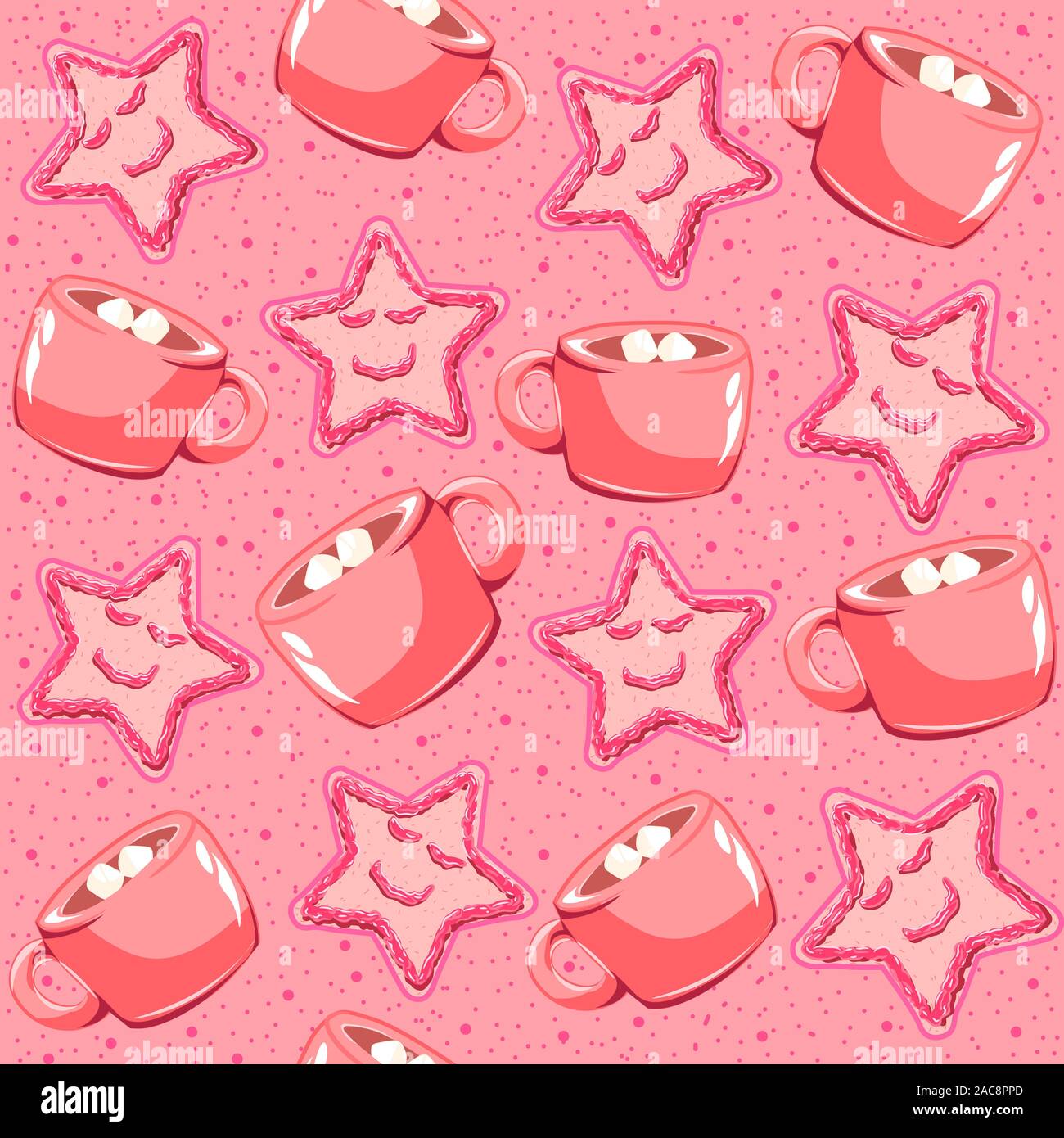 Chocolate marshmallow cup cartoon Stock Vector Images - Alamy