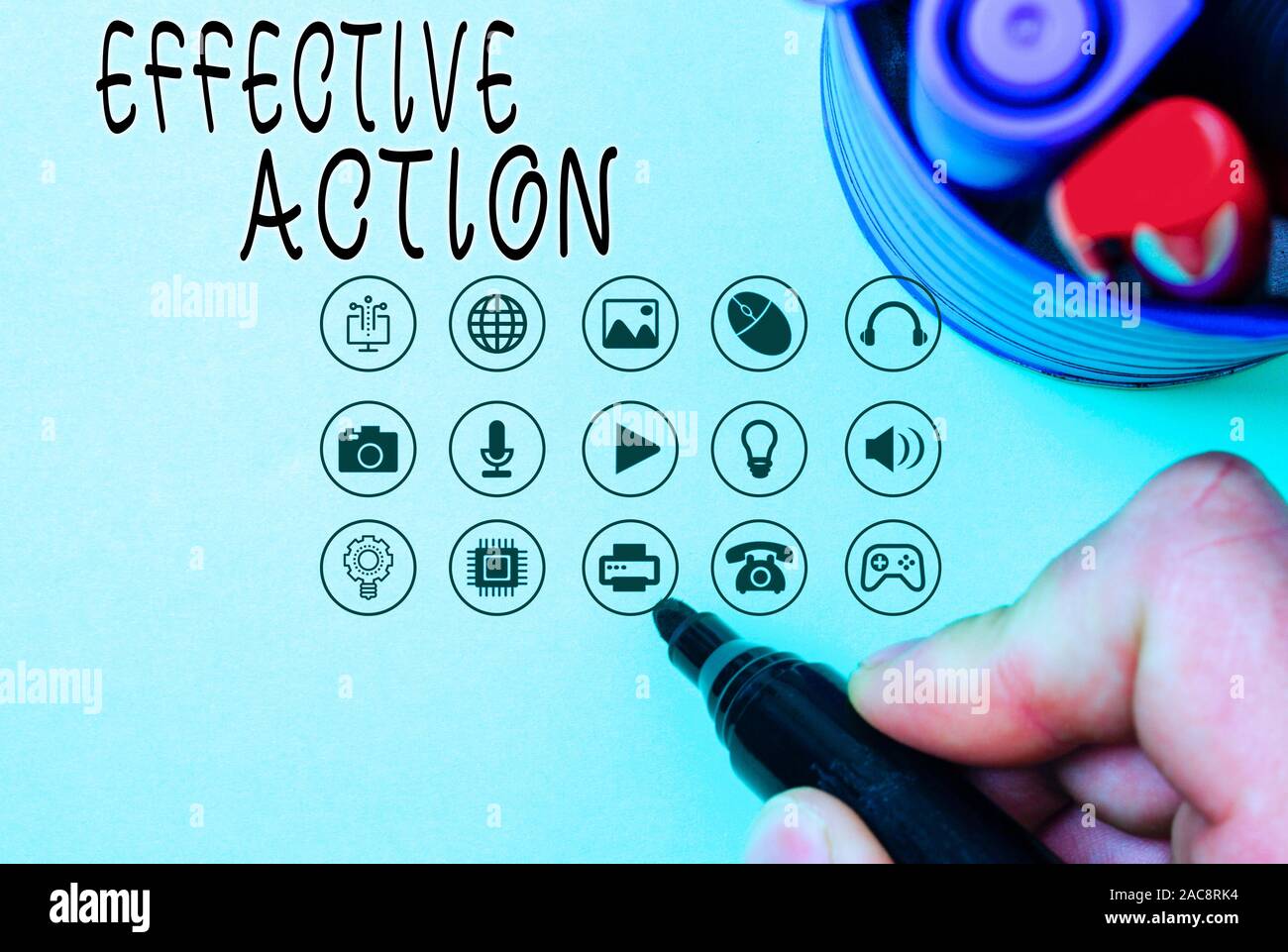 Handwriting text Effective Action. Conceptual photo producing the ...
