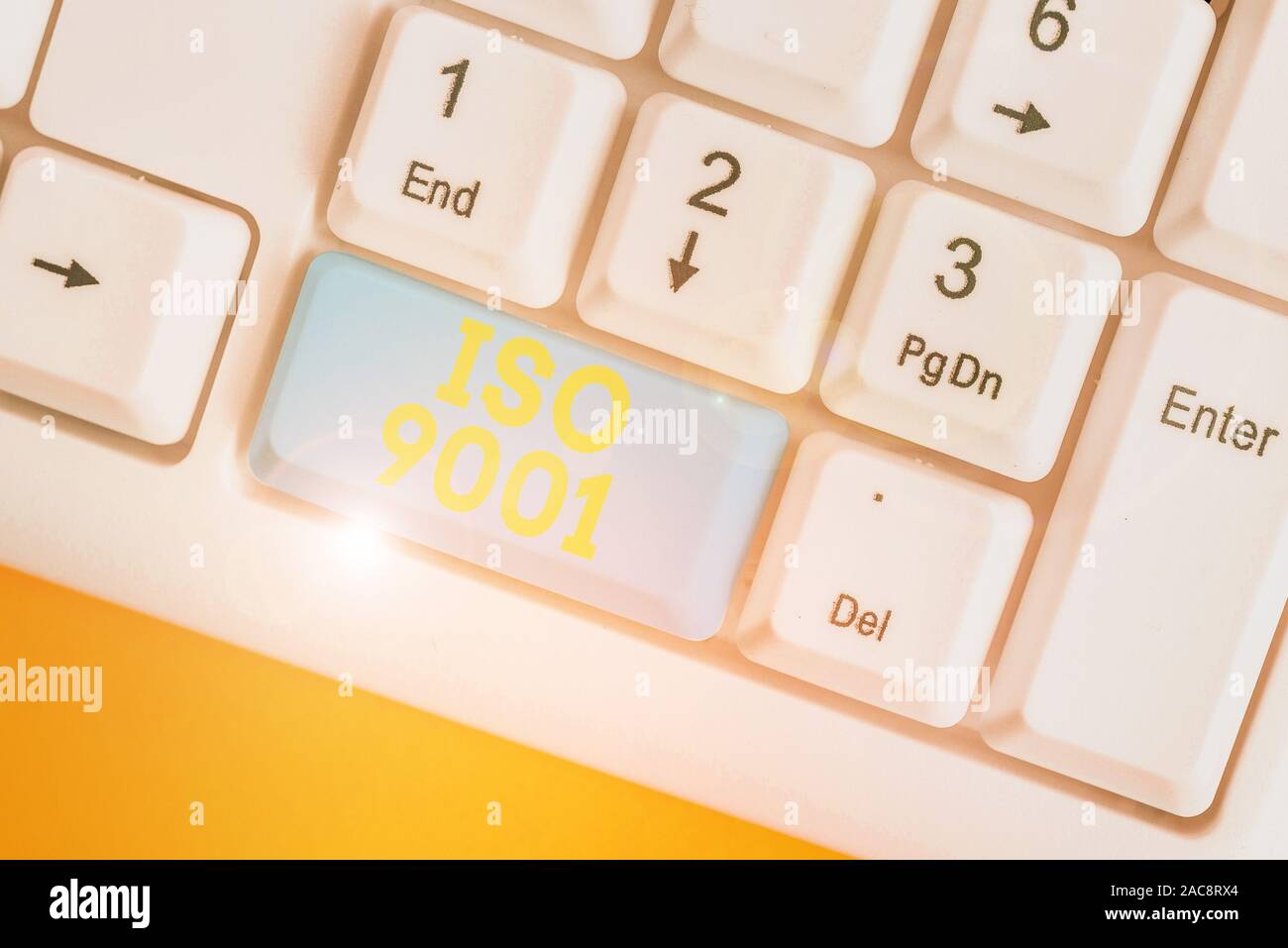 Conceptual hand writing showing Iso 9001. Concept meaning designed help ...