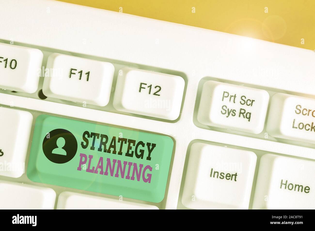 Writing note showing Strategy Planning. Business concept for A ...