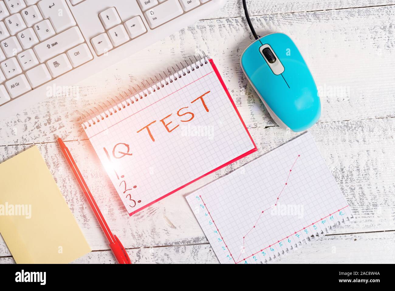 Handwriting text Iq Test. Conceptual photo attempt to measure your ...