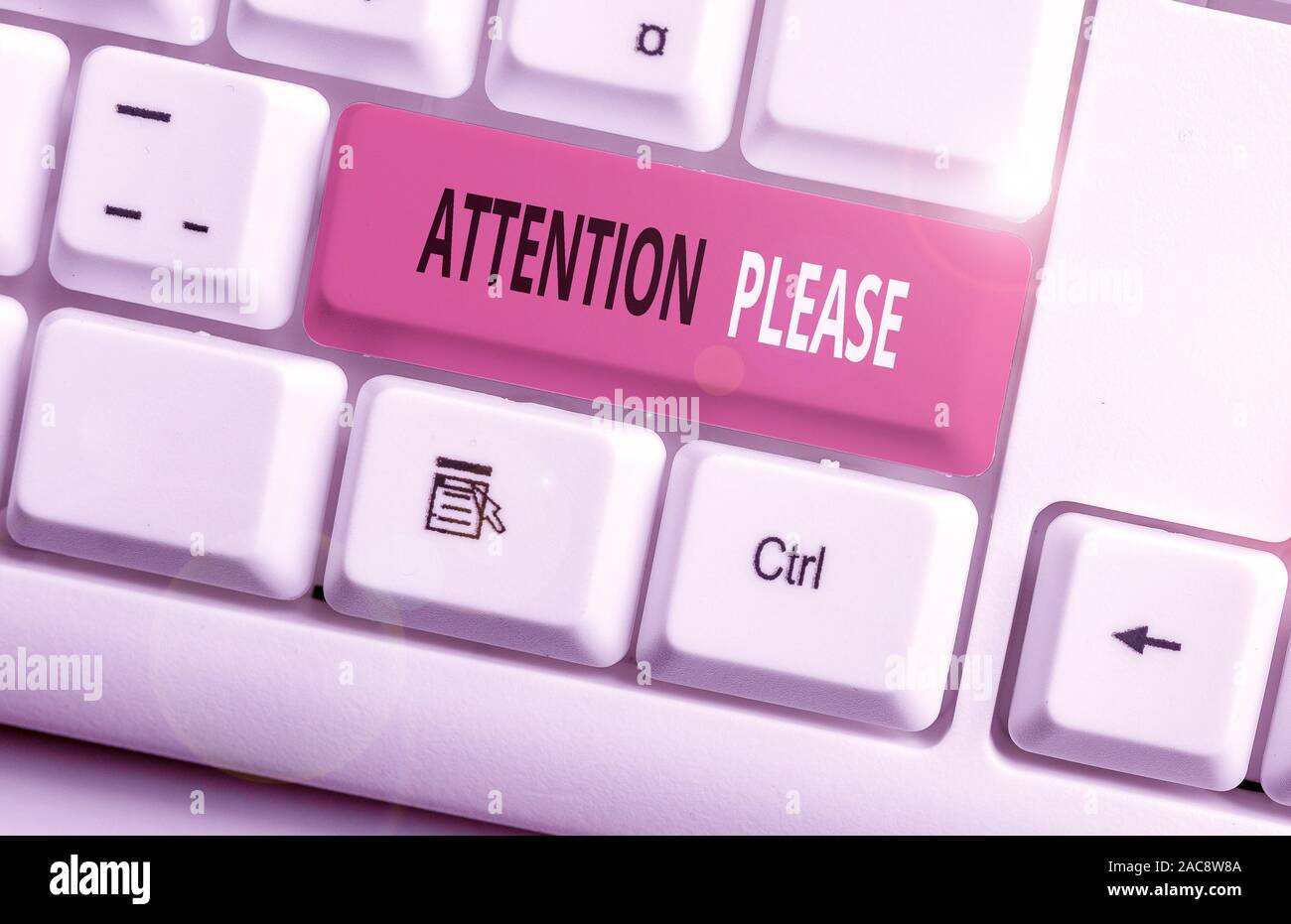 Conceptual hand writing showing Attention Please. Concept meaning ...