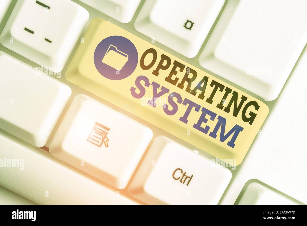 Conceptual hand writing showing Operating System. Concept meaning ...