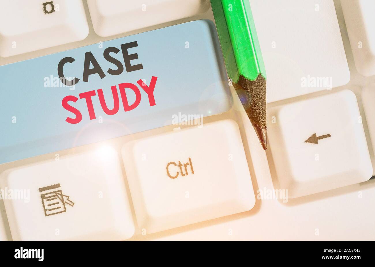 Conceptual hand writing showing Case Study. Concept meaning research ...